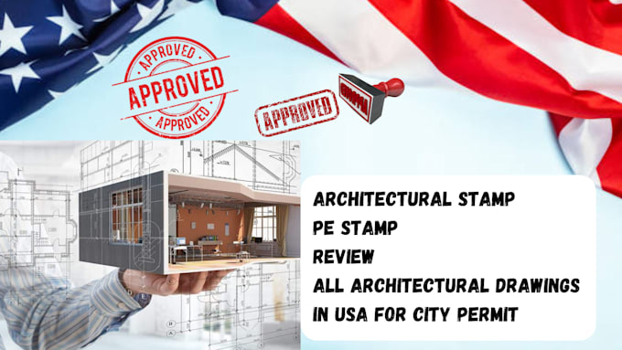 Architectural stamp pe stamp and review all drawings in usa for city permit by Grace_jud | Fiverr