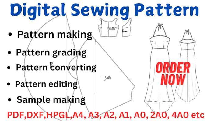 Clothing pattern making and sewing pattern maker by Omor_faruk_2002 ...