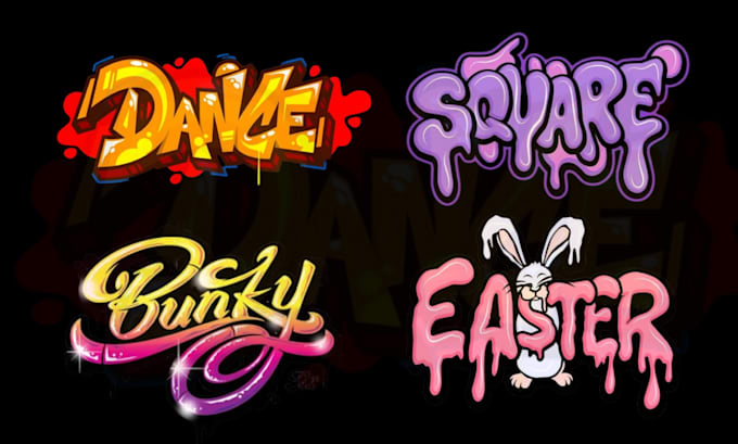 Design urban graffiti logo t shirt text ,tags hand lettering spray ...