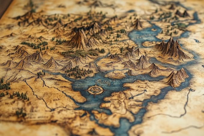 Create custom fantasy maps for you by Nadaeylot | Fiverr