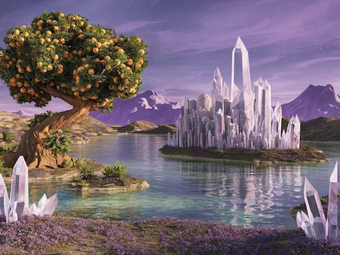 Create fantasy landscape concept art by Minenhourie | Fiverr