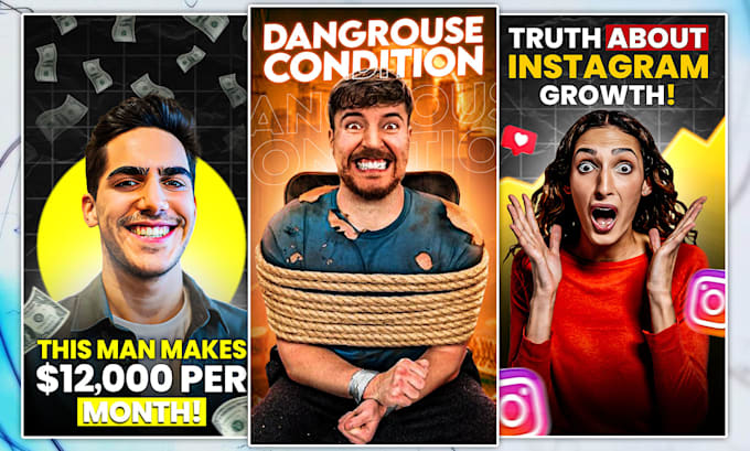 Design a custom instagram reel thumbnail or cover for your reels by ...