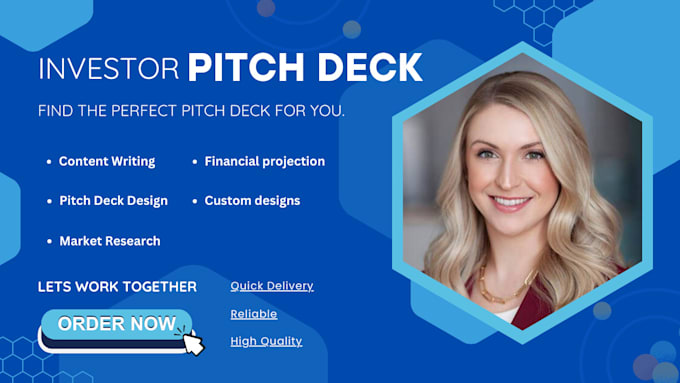 Develop a compelling investor pitch deck for your company by Graceharriso28 | Fiverr