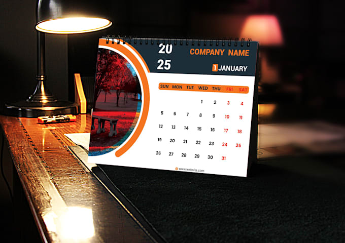 Design desk calender, wall calender, monthly and yearly calender by ...