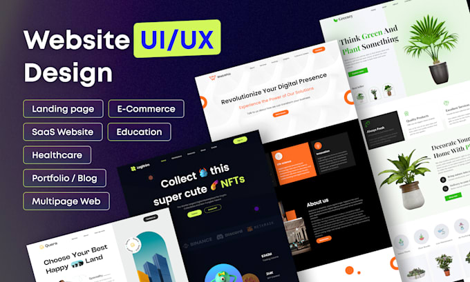 Do modern website design, landing page uiux design by Ji2edits | Fiverr