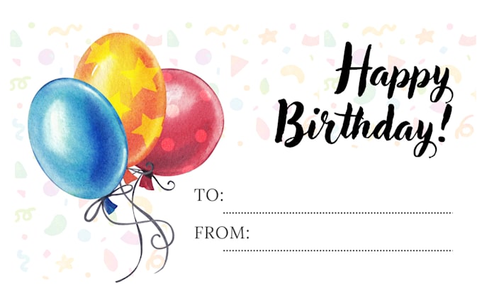 Do birthday illustration, illustration by Charles_icons | Fiverr