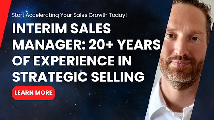 Be your interim b2b sales manager by Jigga1974 | Fiverr