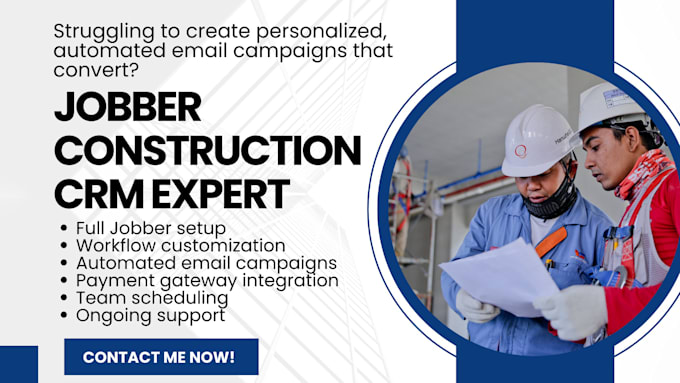 Setup jobber management software, email campaigns, automatic payment ...