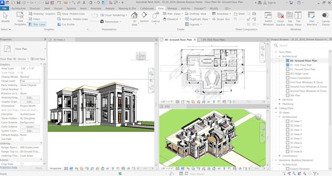 Create professional revit 2d and 3d architectural floor plan services ...