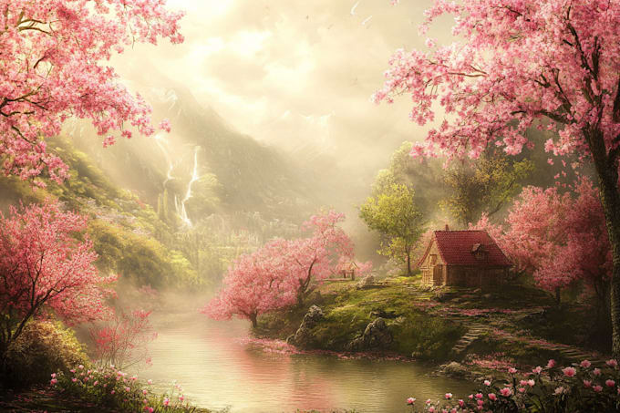 Create fantasy landscape concept art by Helouisotes | Fiverr
