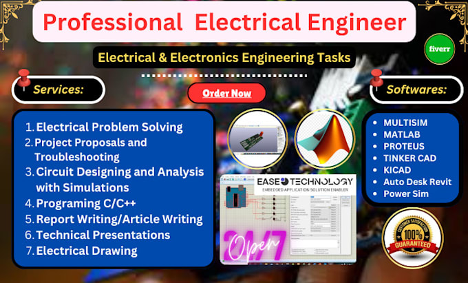 Do the tasks related to electrical and electronics engineering by Irshad1681 | Fiverr