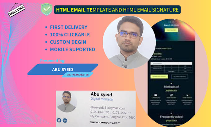 Create responsive and clickable html email signatures and templates by ...