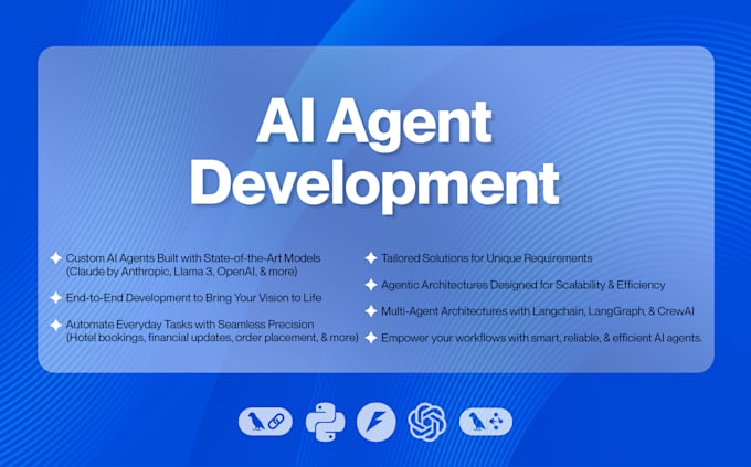 Build custom agentic ai agents with openai agents sdk by Dexacord | Fiverr