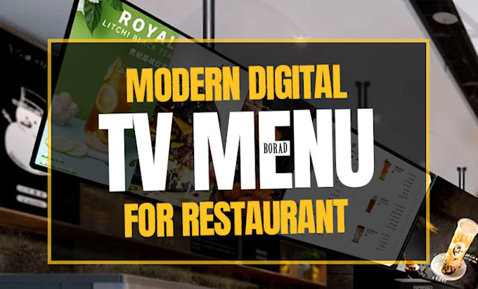 Design static tv screen menu for restaurant by Mirzaanasbiag | Fiverr
