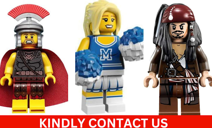 Create custom 3d lego model design, minifigure, animation, lego set for ...
