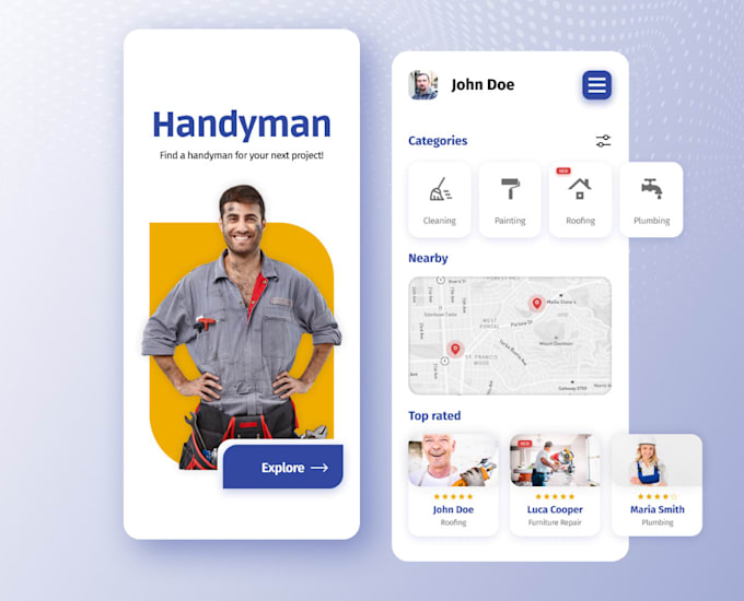 Develop ondemand handyman app, home service app,urbanclap app by Trevor ...