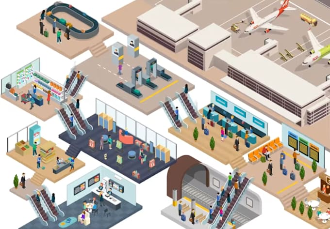 Do 2d isometric animation video design product infographic 3d animated ...