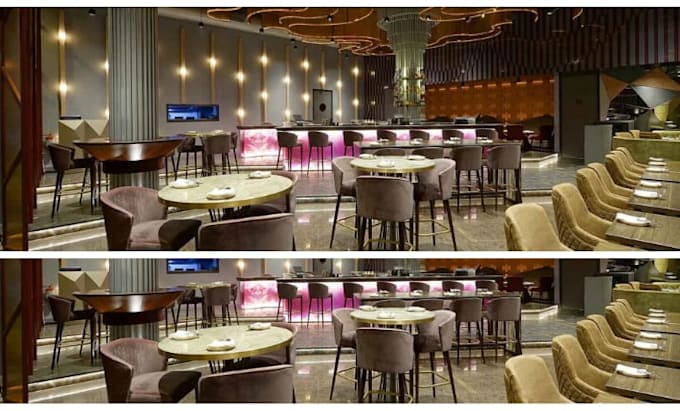 Do 3d cgi restaurant redesign, cafe interior, shop mall interior design by Bashinterior | Fiverr