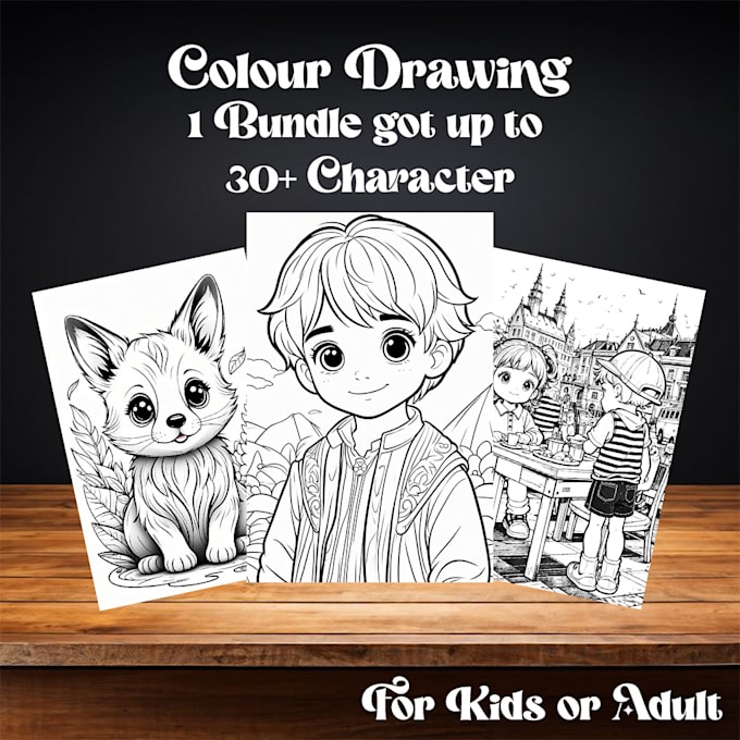 Selling colouring drawing for kids by Cavlinz | Fiverr