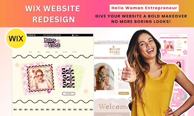 Design and redesign wix website, wix expert, bold makeover no more boring looks by Rheadigitals ...