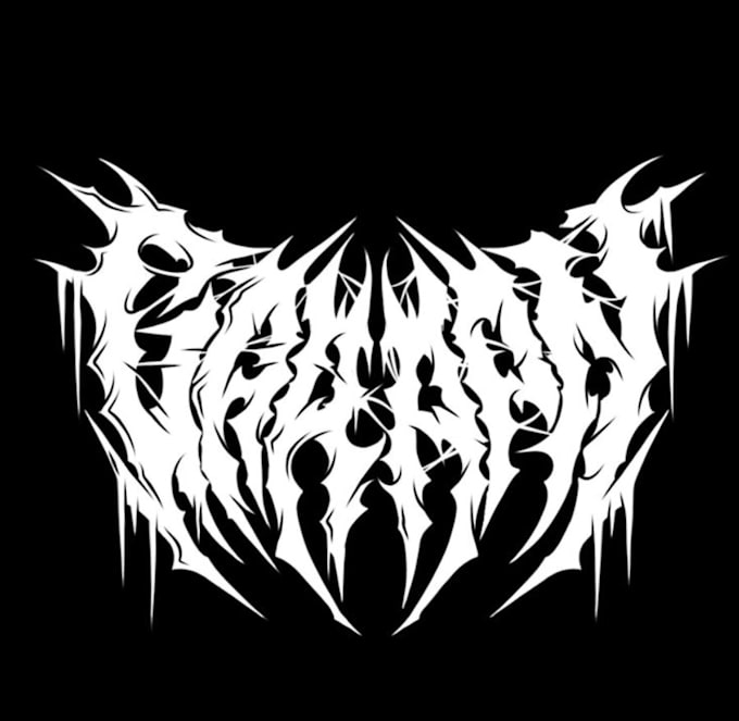 how to draw heavy metal font