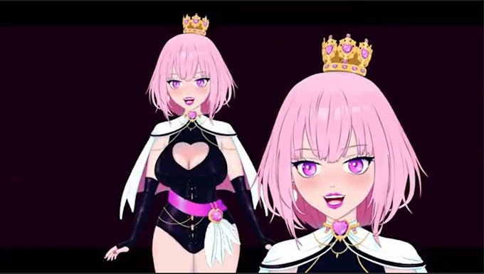 Draw and rig live2d vtuber model with facial expression and good outfit ...