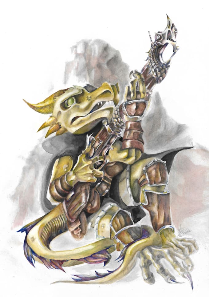 Draw your rpg player character in traditional art by Beck_brook | Fiverr