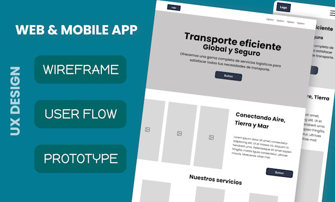 Create web or app ux wireframes, user flows, and prototypes by Ailen_alvarez | Fiverr