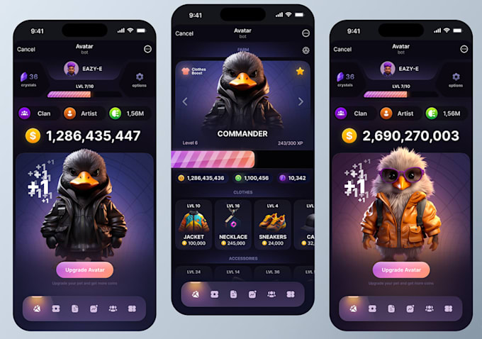 Do app and game ui ux design in figma with copyright by Graphichouse945 ...