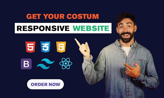 Develop responsive html css react js website for you by Mkamir | Fiverr Develop responsive html css react js website for you by Mkamir | Fiverr