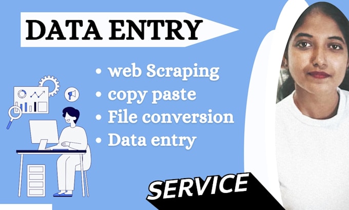 Do data entry, web scraping, file conversion, data typing by Mamtha64 | Fiverr