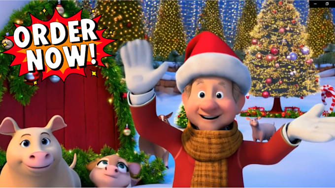Create 3d christmas videos and kids christmas song by Bilalaziz00 | Fiverr