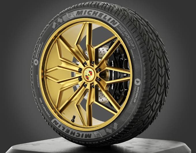 Custom car wheel rim design forged, 3d stl seamless printing, car wraps ...