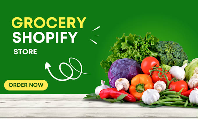 Design grocery shopify store, grocery store, food store, grocery ...