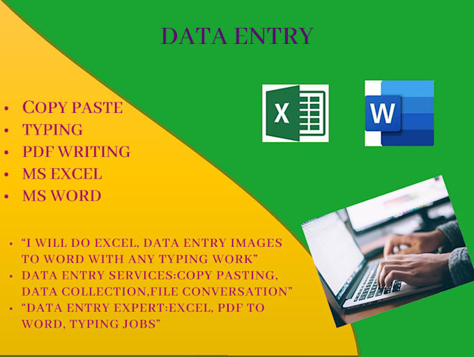 Provide you best data entry services by Ezza_15 | Fiverr