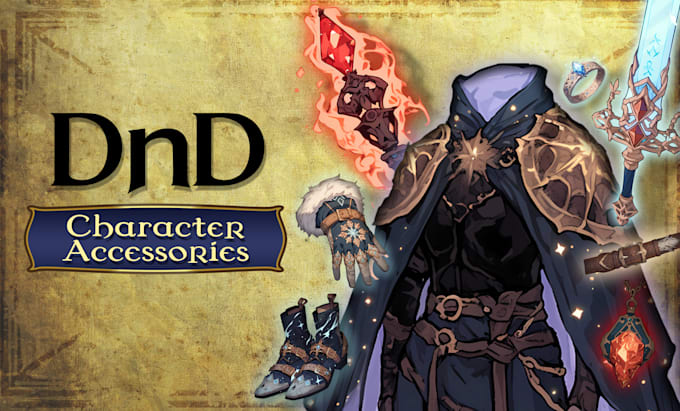 Design unique 2d props and accessories for your fantasy card or game by ...