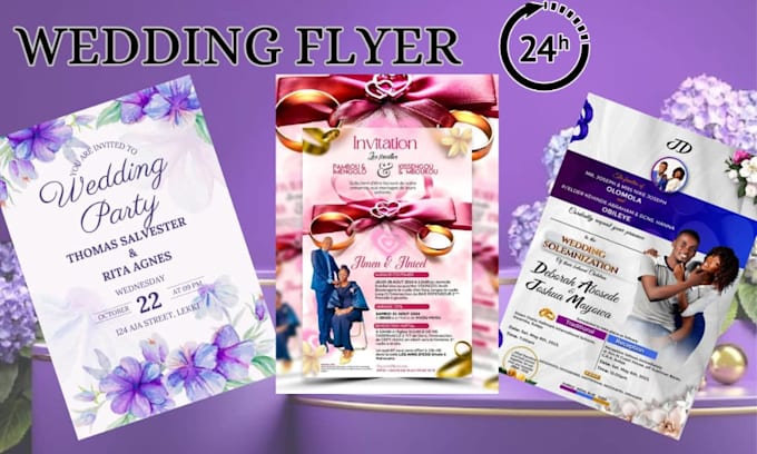 Do event, wedding, school, birthday, invitation card, party flyer ...