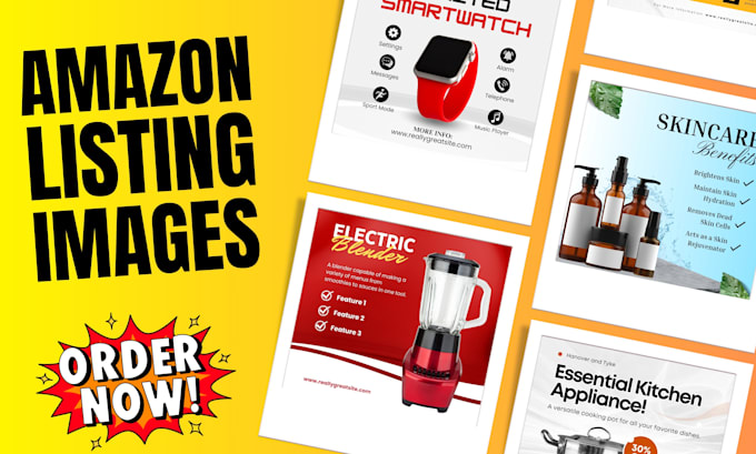 Design amazon listing images and product infographics, ebay, and shopify by Live_skills_ | Fiverr