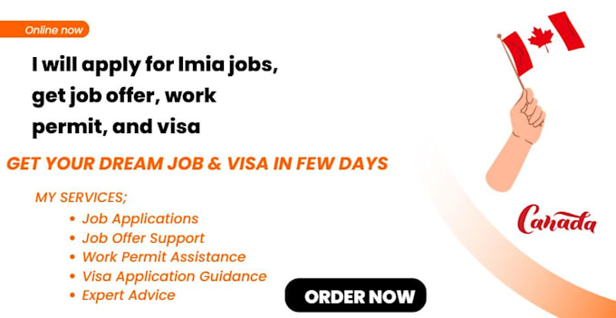 Apply for lmia jobs, get job offer, work permit, and visa by Smith_wilt | Fiverr