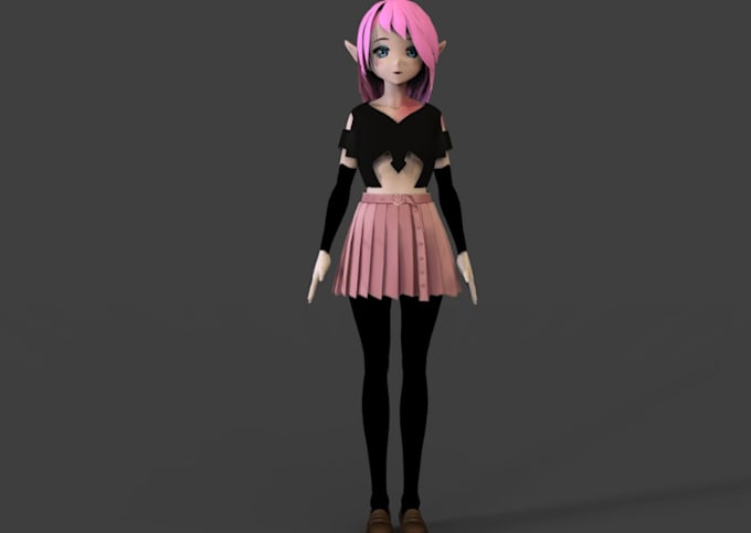 Build anime 3d character model,daz, iclone 8 rig 3d anime model, anime ...
