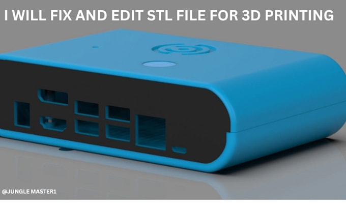 Fix and edit stl obj 3d model for image for 3d printing by Jungle ...