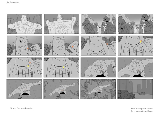 Create storyboards for your animation projects by Brunoguaman | Fiverr