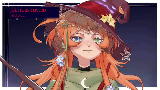 Draw veadotube mini live2d vtuber anime character model 2d rigging ...