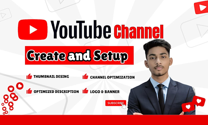 Design and set up a professional youtube channel with a logo by Tanvir ...