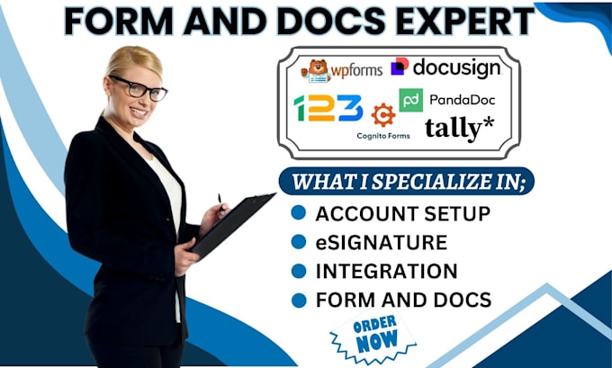 Create 123 wpform cognito form outgrow questionnaire pandadoc docusign ...