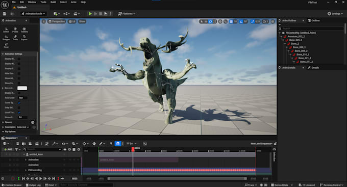 Make the rig and animation for unreal engine ue by Vovantung123 | Fiverr