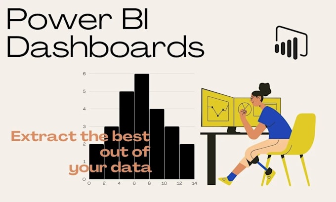 Do power bi data visualization excel data analyst dashboard by Vabkar | Fiverr