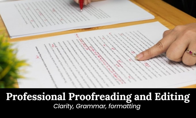 Proofread, edit, format, layout, grammar check your document, book ...