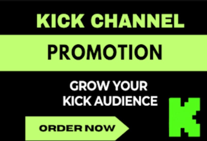 Do kick channel promotion, organic kick followers promotion by ...