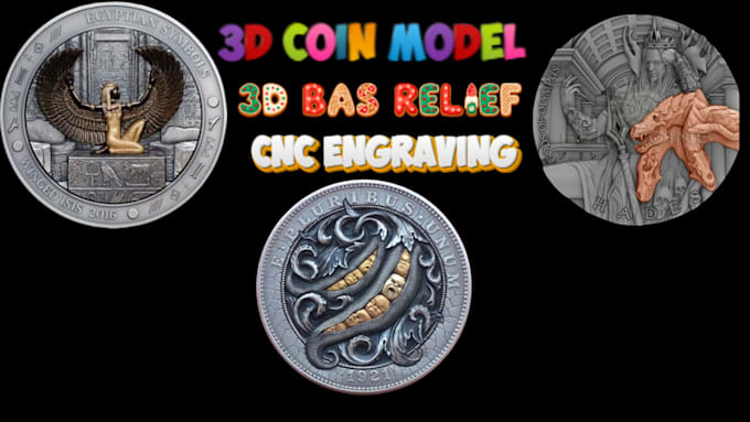 3d bas relief 3d coin model bas relief 3d medallion 3d engraving cnc 3d ...